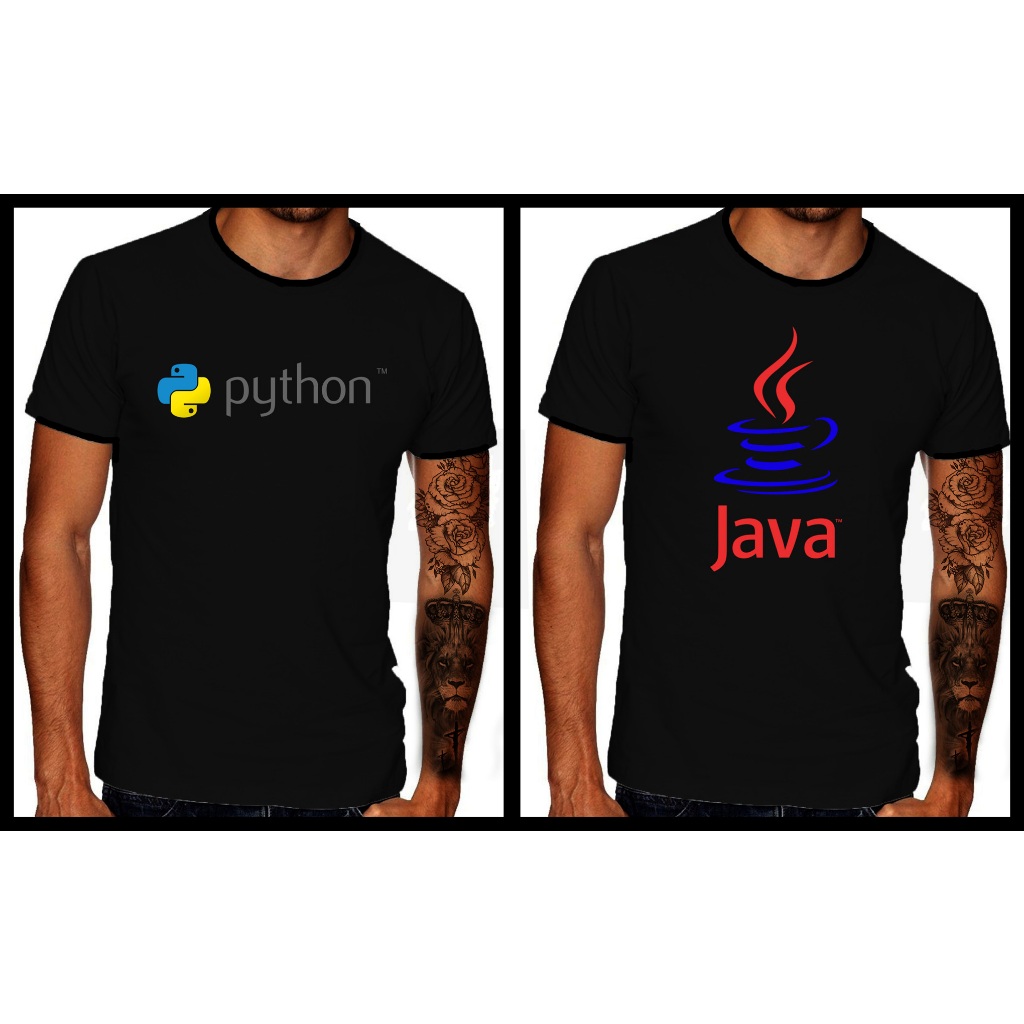Camisa programador Java Python desenvolvedor de sistemas | Shopee Brasil