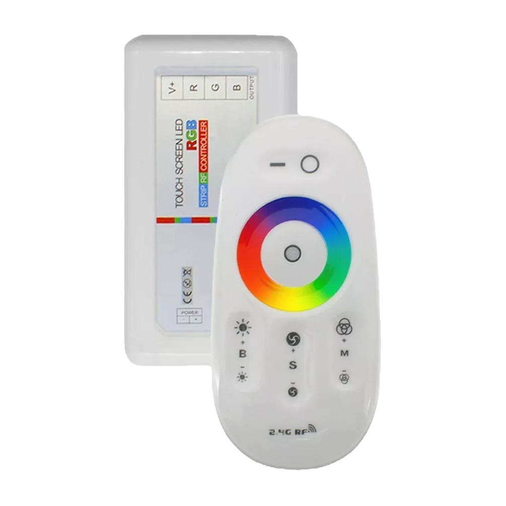 Super Controle RGB Touch Screen Wireless 30m Fita Led, Lampadas E Led ...