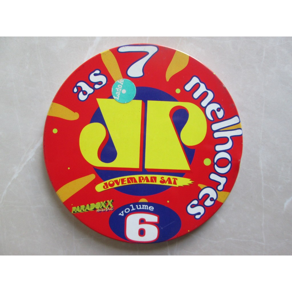 CD - AS 7 MELHORES JP JOVEM PAN SAT / Volume 6 / Na Lata / Raríssimo ...