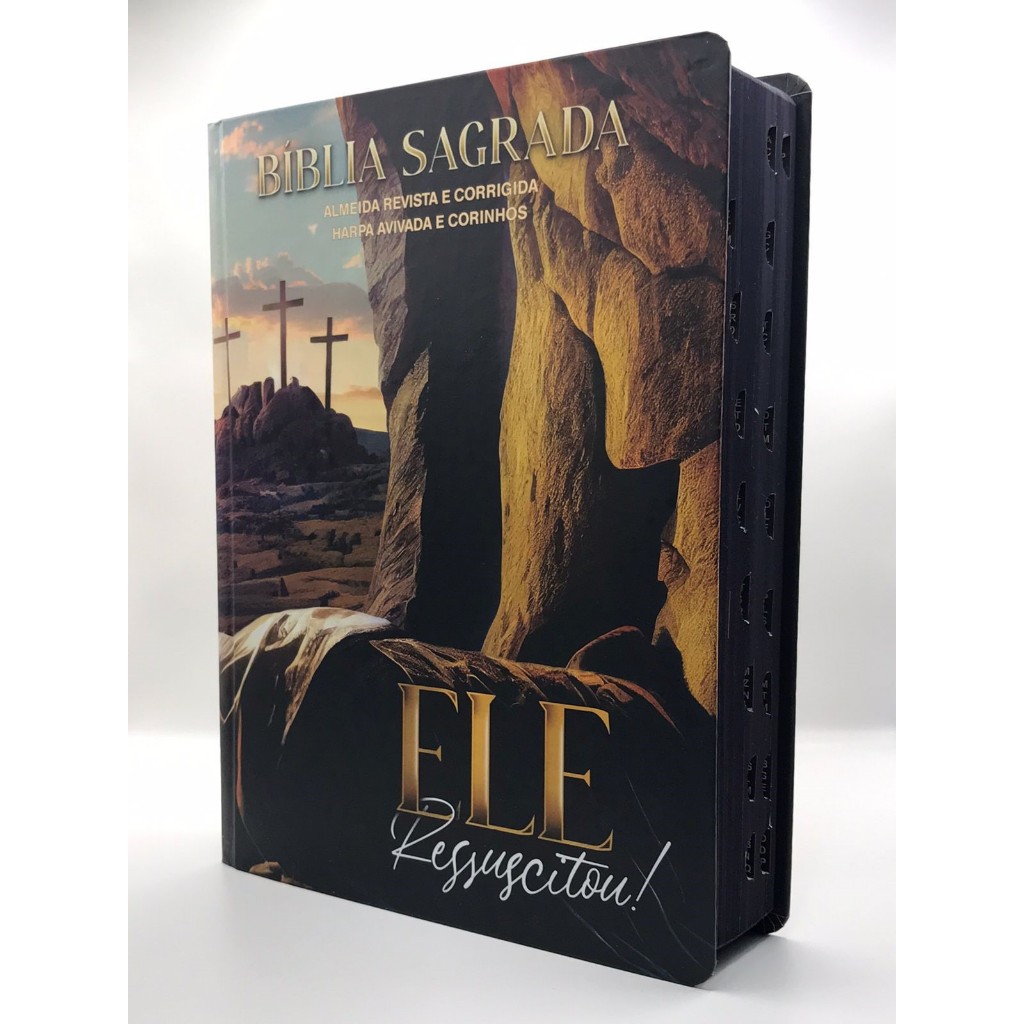 Bíblia Sagrada Letra Jumbo Com Harpa e Corinhos Ele ressuscitou ...