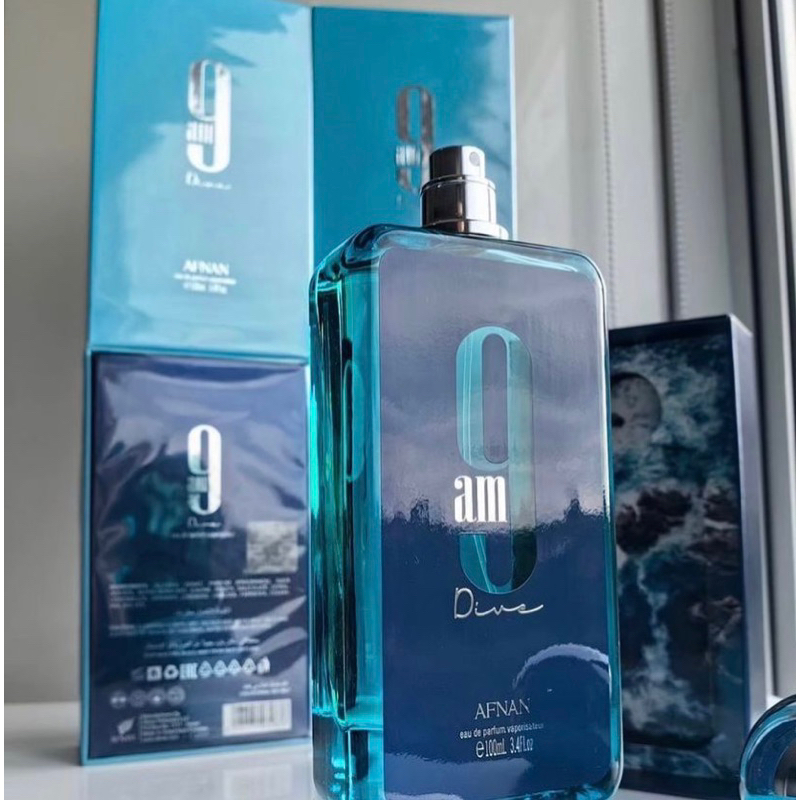9 Am Dive Edp Afnan - Perfume Masculino 100ML | Shopee Brasil