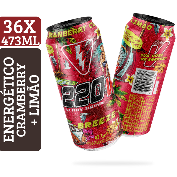 Energético 220v Breeze 473ml (36un) | Shopee Brasil