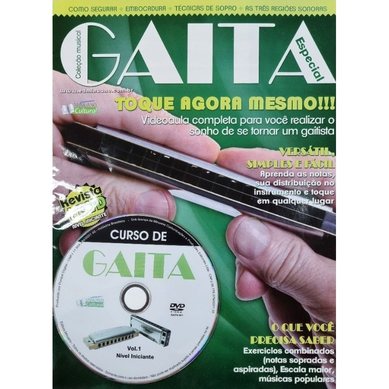 Livro de música: Aprenda Gaita | Shopee Brasil