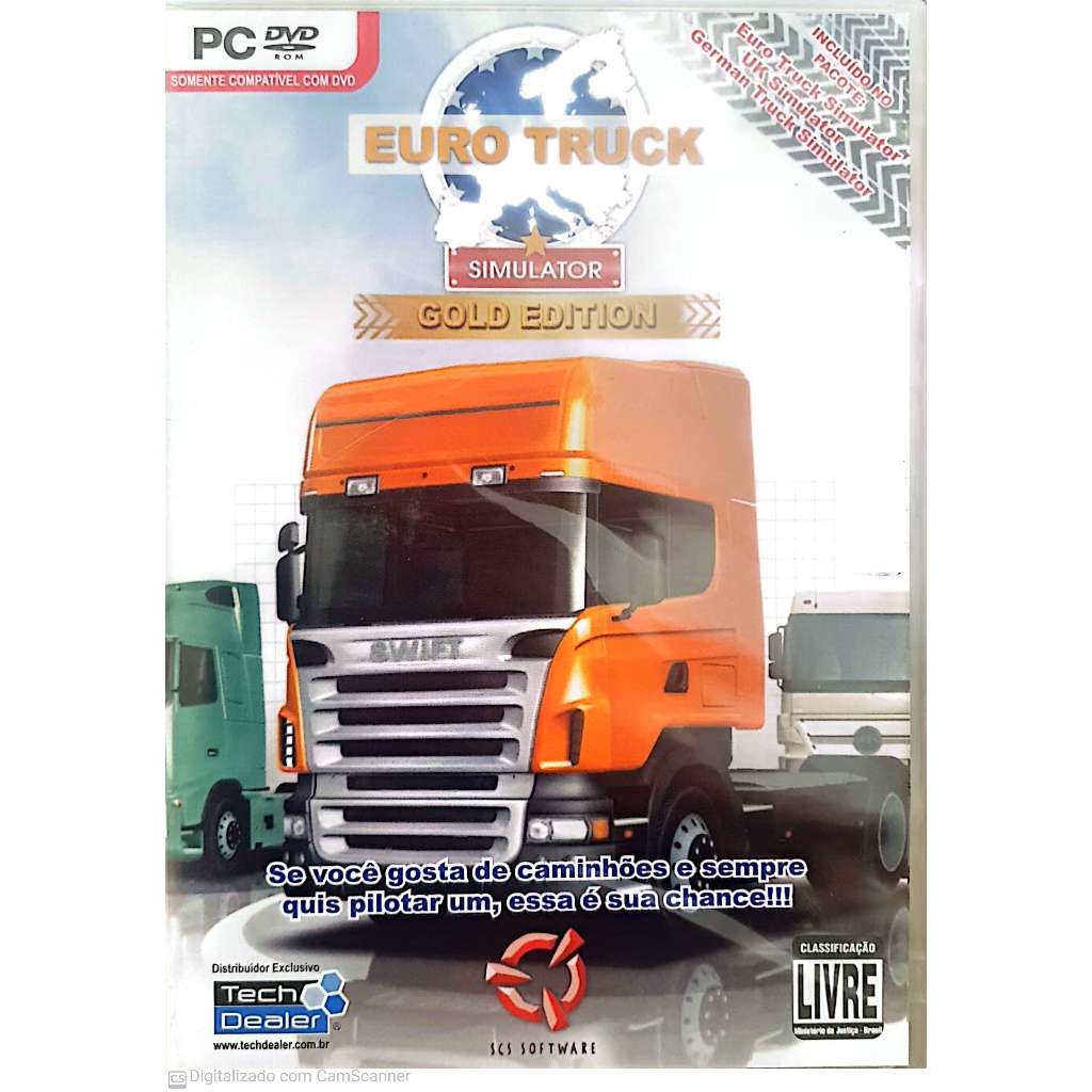 Euro Truck Simulator Gold Edition PC Original Lacrado | Shopee Brasil