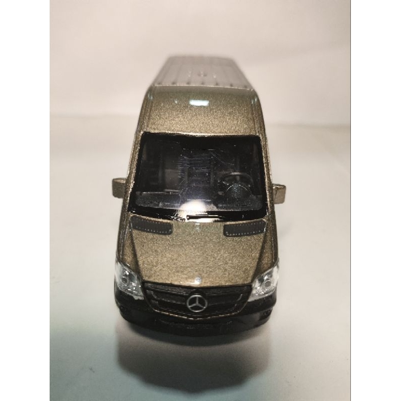 Miniatura Van Mercedes Sprinter panel 2015 Welly 1/48 Fricção e Metal ...