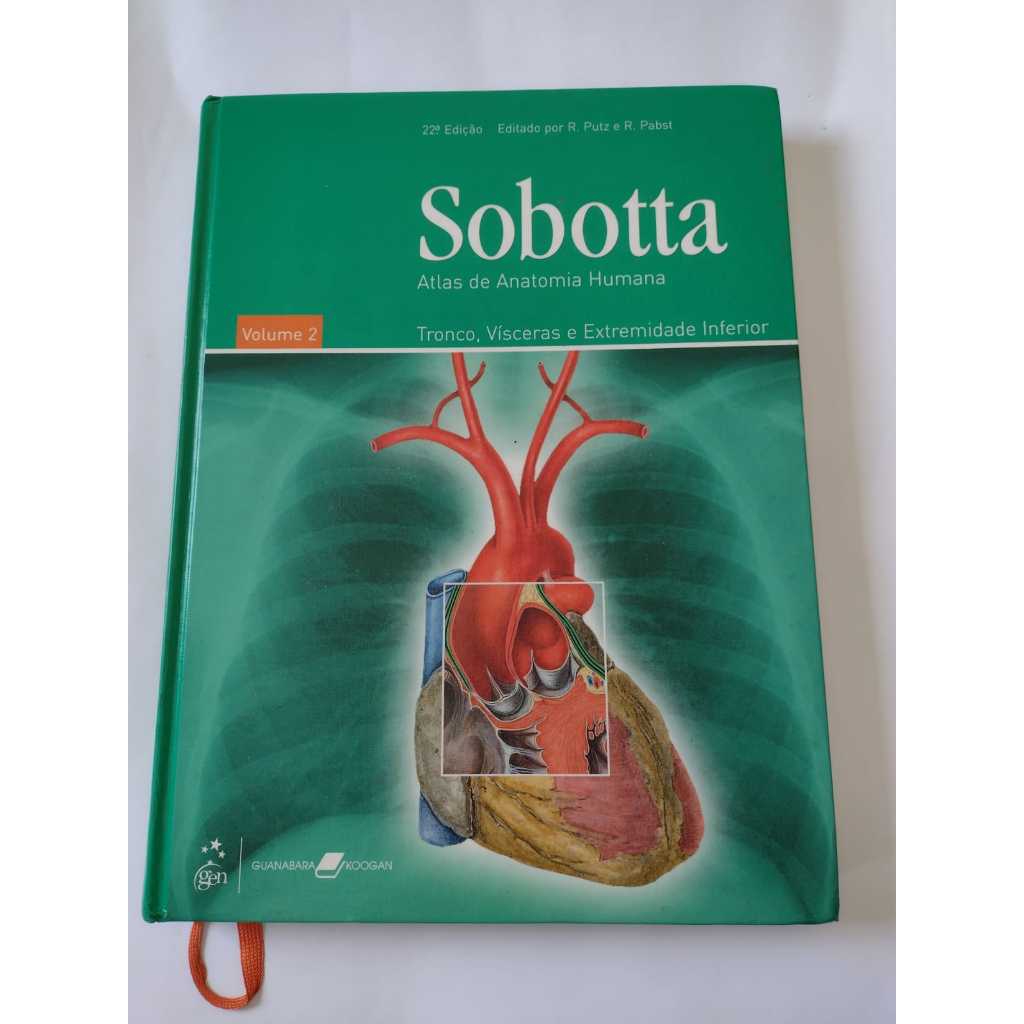 Livro Sobotta Atlas de Anatomia Humana Volume 2 (Capa Dura) | Shopee Brasil