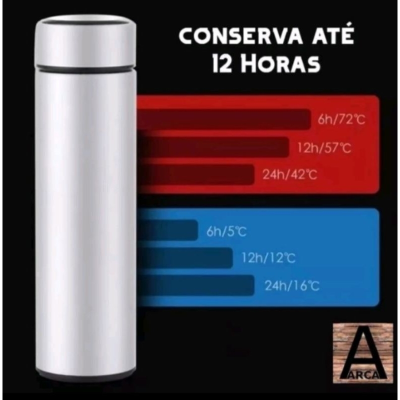 Garafa térmica inteligente com termômetro digital | Shopee Brasil