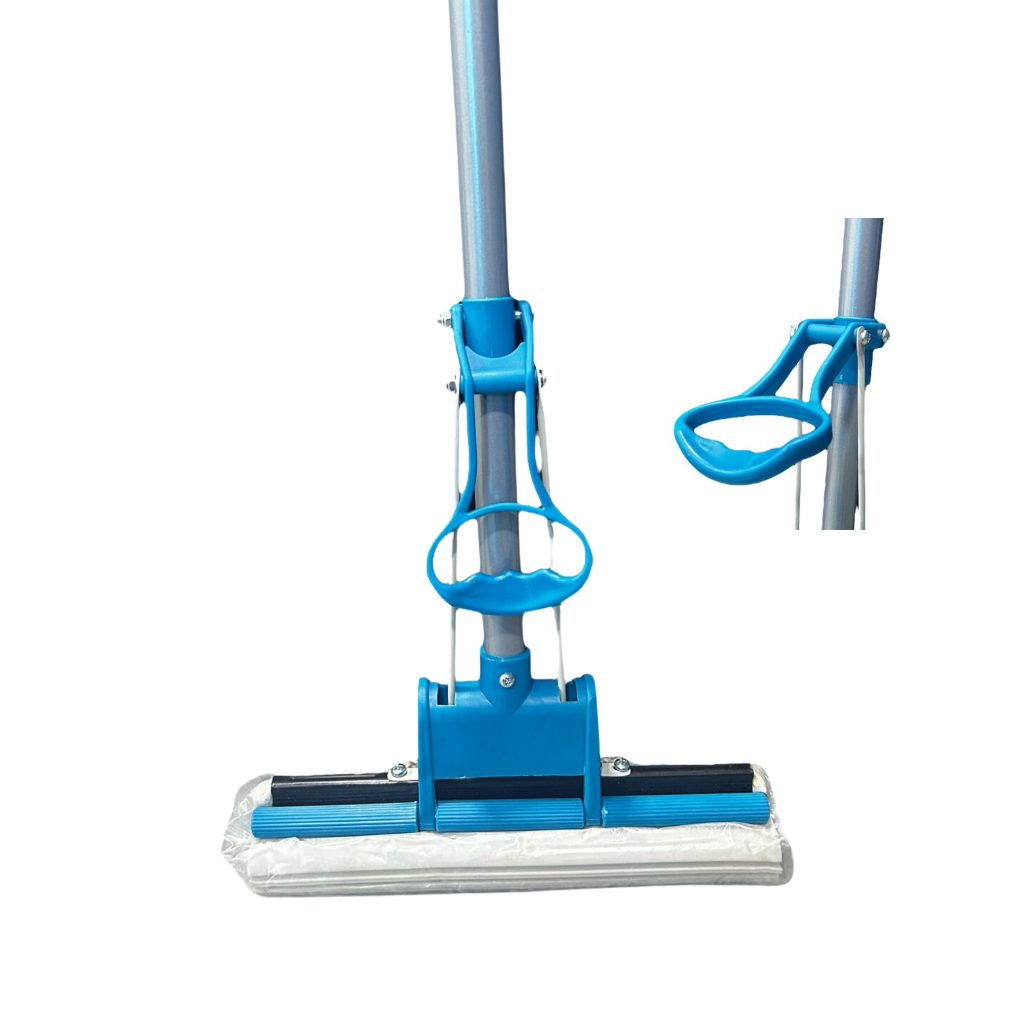 Mop Rodo Mágico Retrátil Limpeza Inteligente Torce Sozinho lava e seca ...