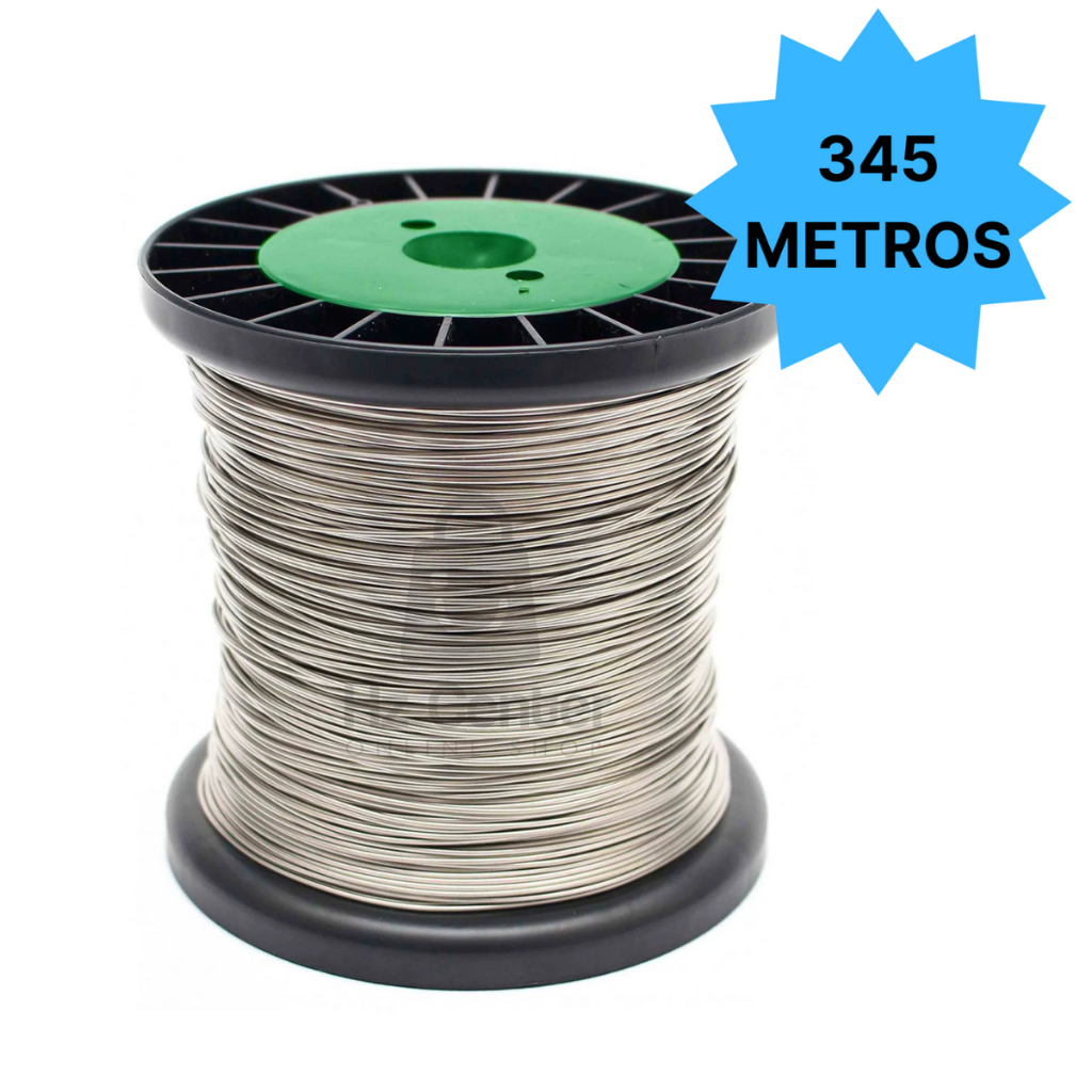 Bobina Fio De Aço Inox 0,45mm Para Cerca Elétrica 345 metros | Shopee ...