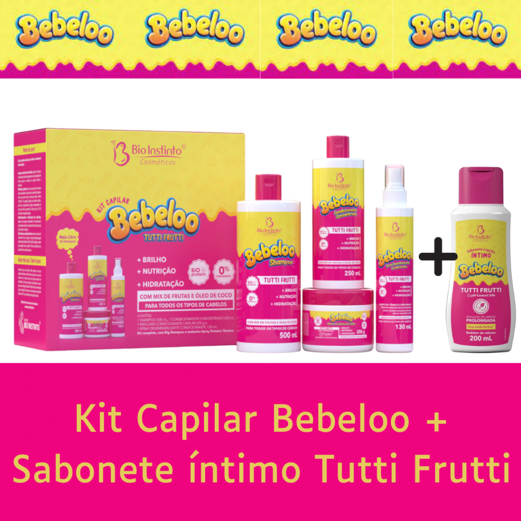 Kit Babalu Bio Instinto (5 Produtos) Shampoo 500mL | Shopee Brasil