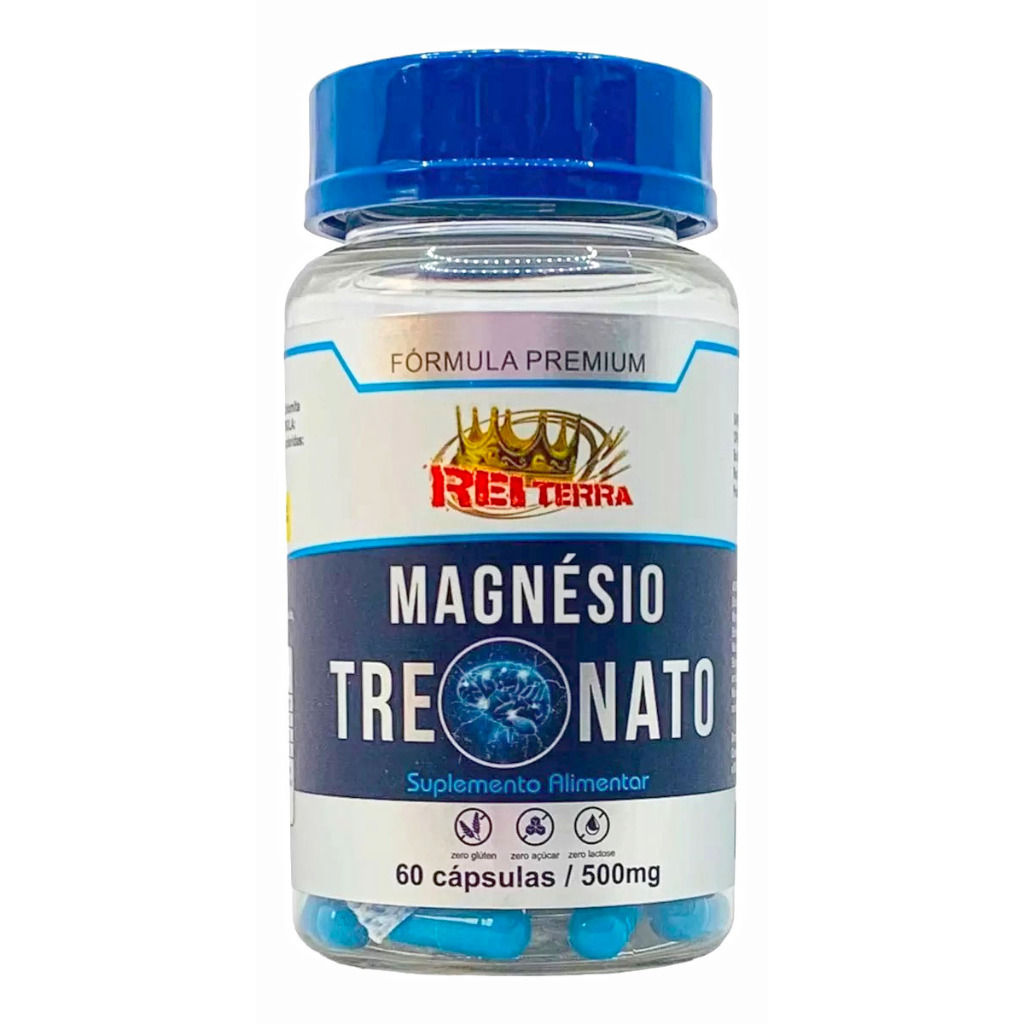 Magnésio Treonato 500mg 60 cápsulas Treonina L-Treonato 100% Puro | Shopee Brasil