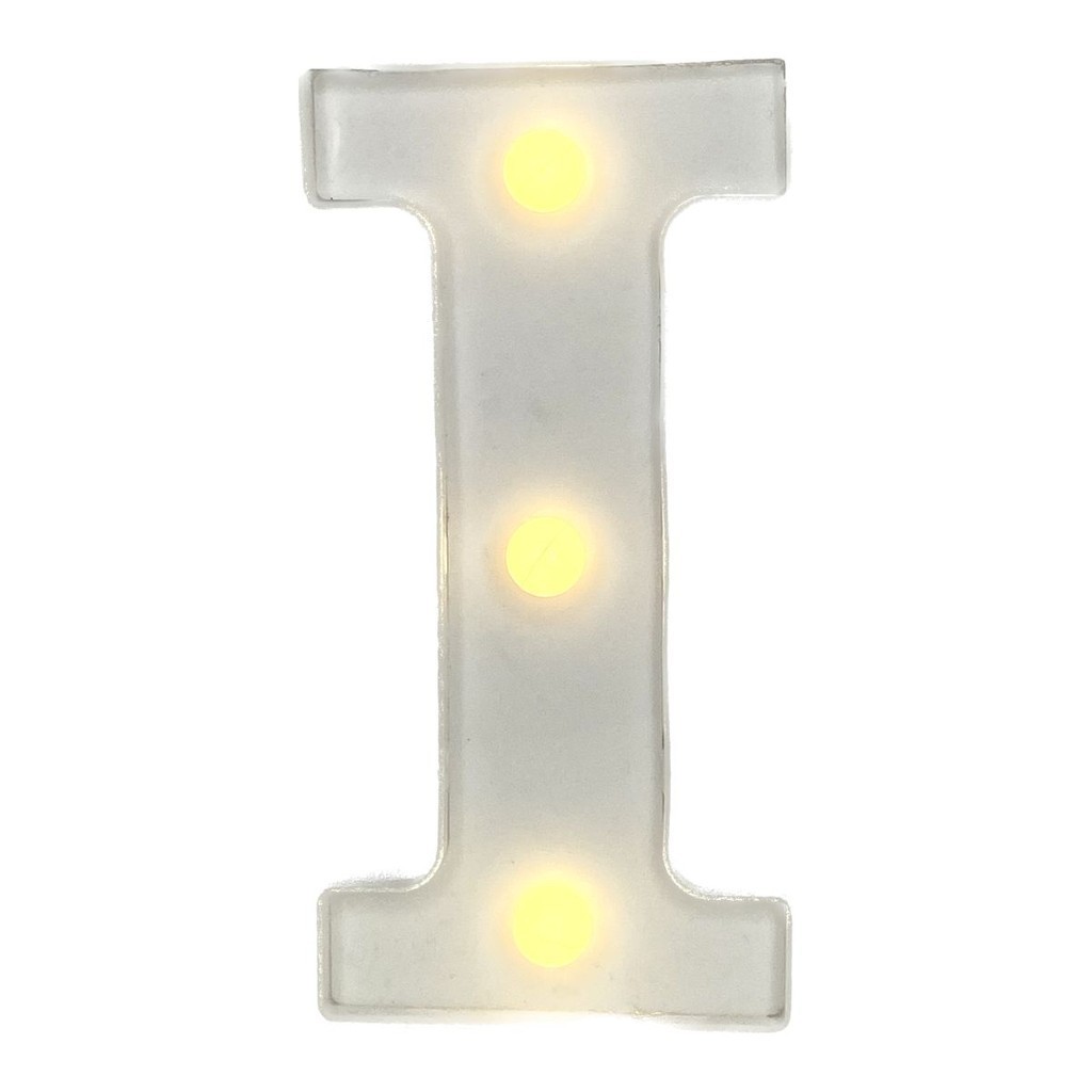 Letra Led Luminária 3D Decorativa Branco 16CM A-Z | Shopee Brasil