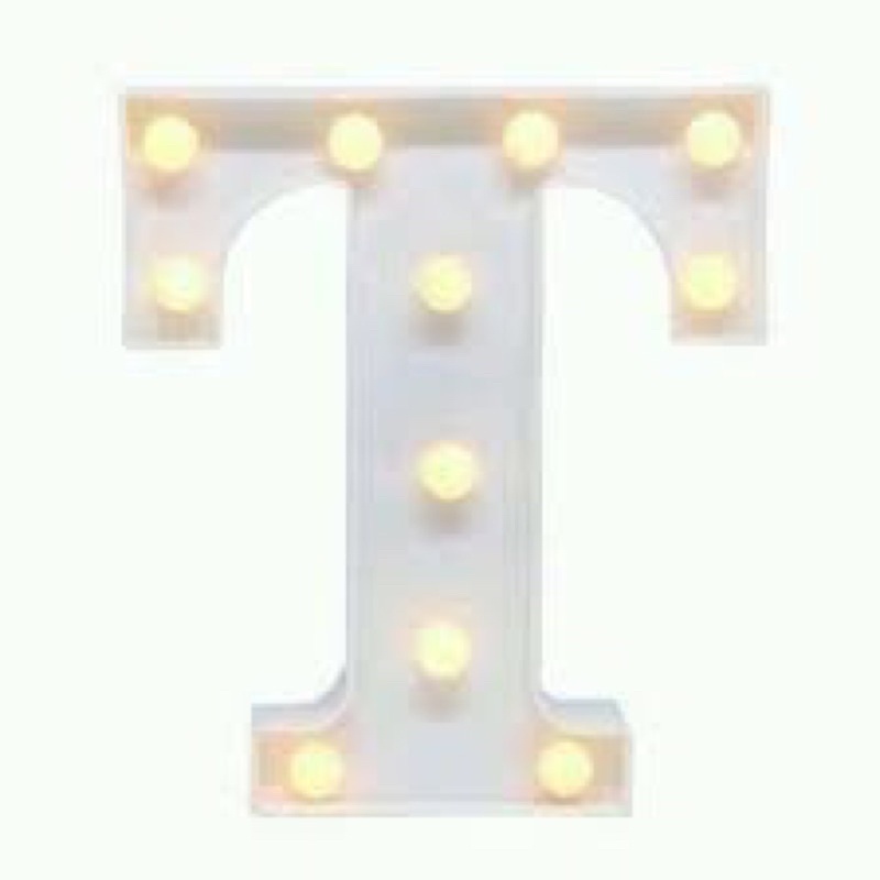 Letra Led Luminária 3D Decorativa Branco 16CM A-Z | Shopee Brasil