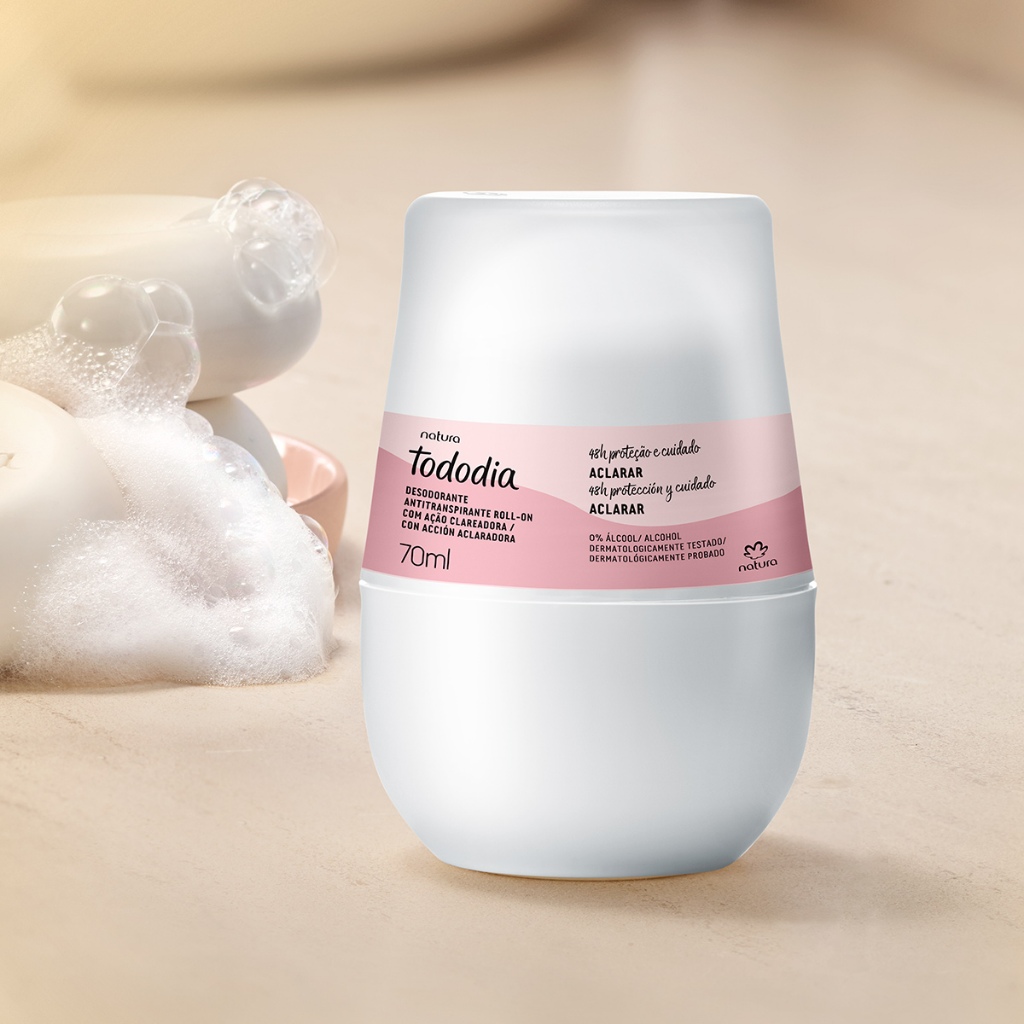 Desodorante Antitranspirante Roll-on Aclarar Com Ação Clareadora Natura ...