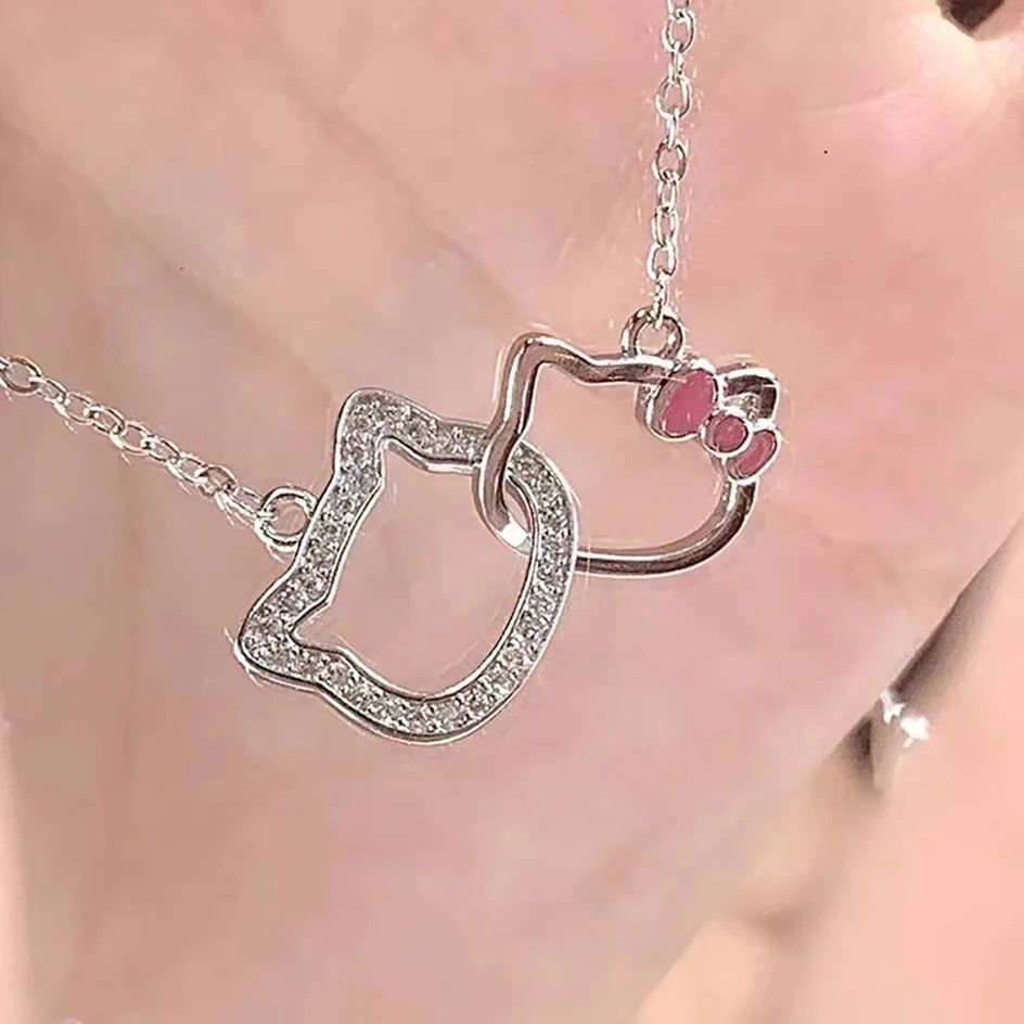 Colar Chocker Pingente Hello Kitty Coquette Harajuku Kawaii | Shopee Brasil