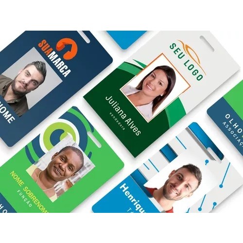 Kit 10 Crachá Personalizado empresa Logo Pvc | Shopee Brasil