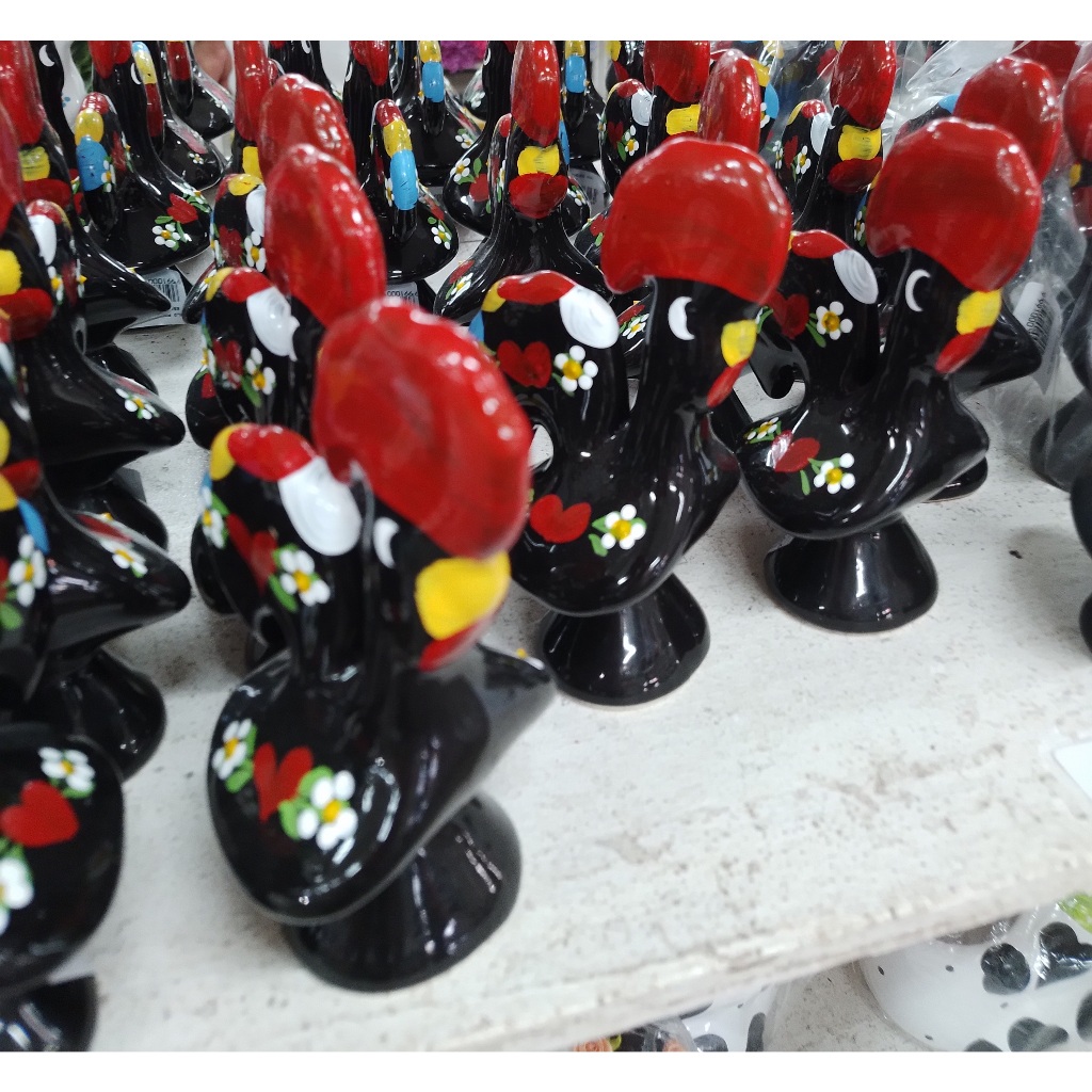 mini_galo_em_cerâmica_preto | Shopee Brasil