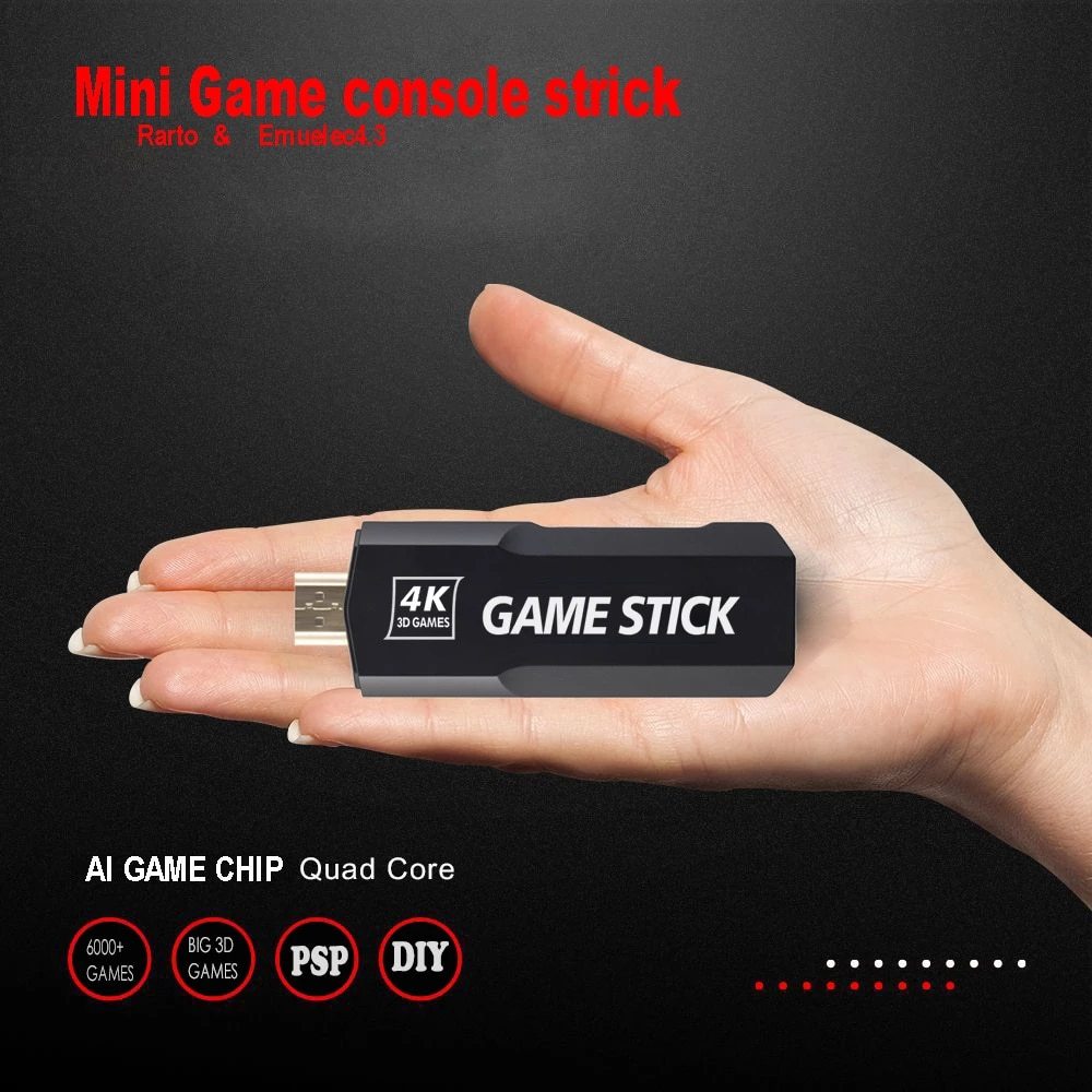 Game Stick G10 Pro 38 000 Mil Jogos 2 Controles Sem Fio Jogue Do
