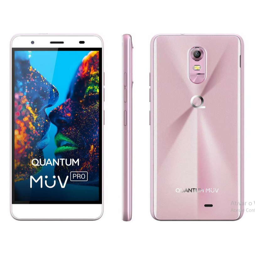 Smartphone Quantum Muv Pro Q5 32GB Rosa Dual Chip - 4G Câm. 16MP ...