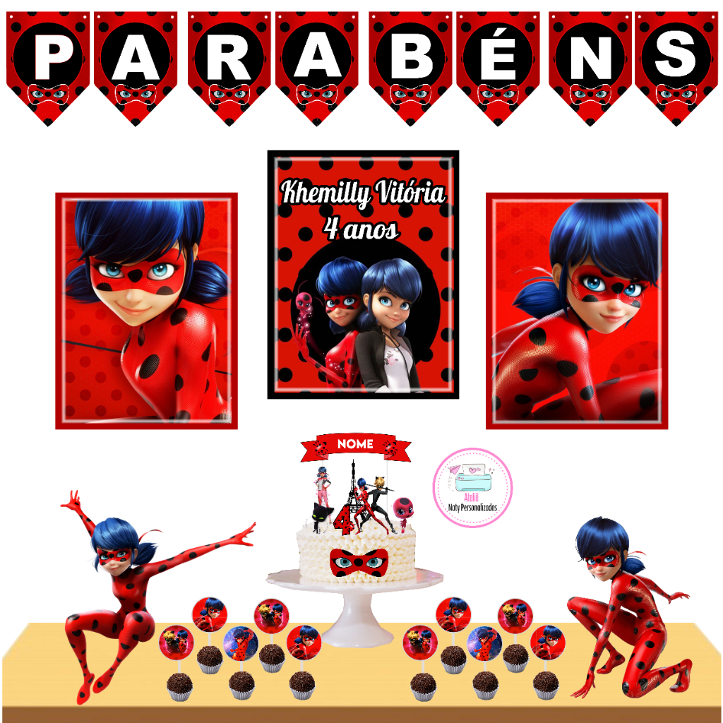 KIT FESTA INFANTIL / É SÓ UM BOLINHO / DECORAÇÃO / FESTA EM CASA (LADY ...