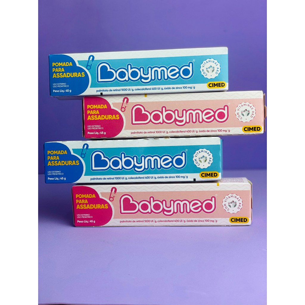 Kit 3 Pomada De Assaduras Babymed Menino e Menina Caixa 45g - Cimed ...