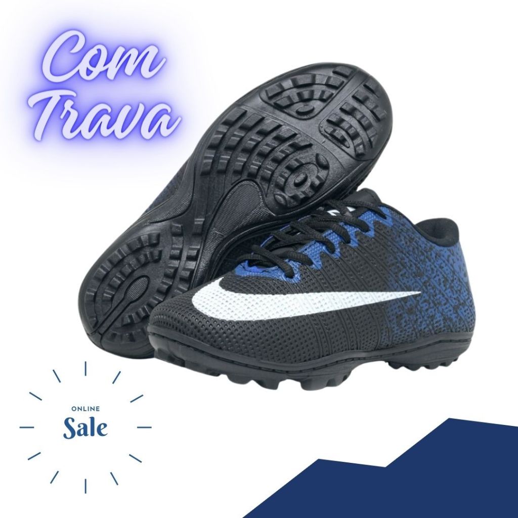 Chuteira para Menino com Trava Futebol de Campo Moda Infantil FOOT ...