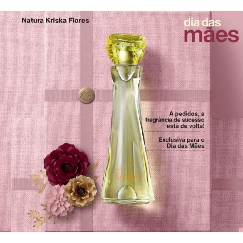 Colônia Natura Kriska Flores 100ml EXCLUSIVO | Shopee Brasil