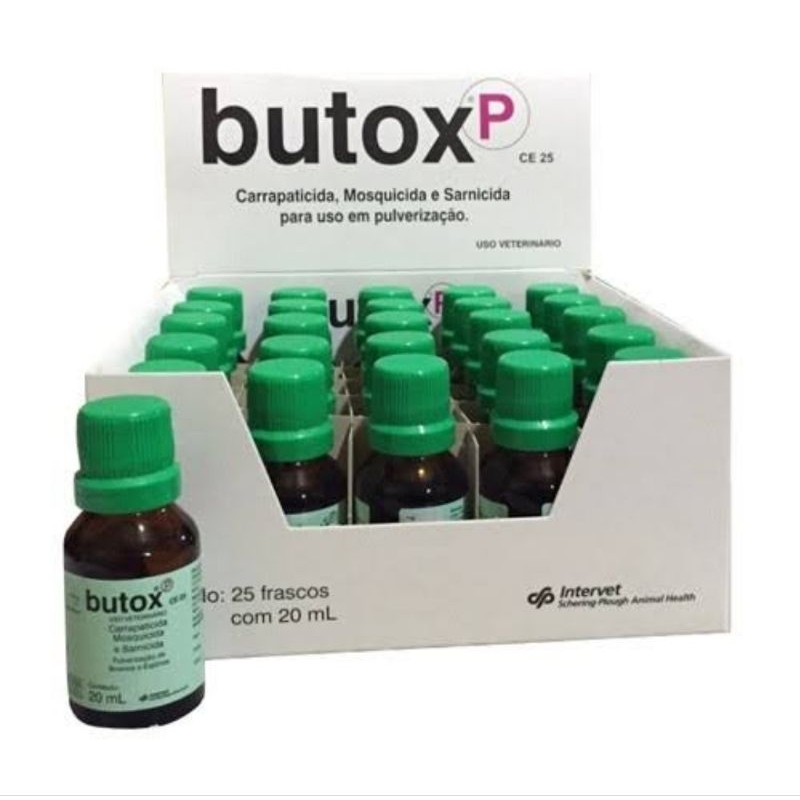 KIT COM 2 FRASCOS BUTOX P CE - 25ML MSD SAÚDE ANIMAL | Shopee Brasil