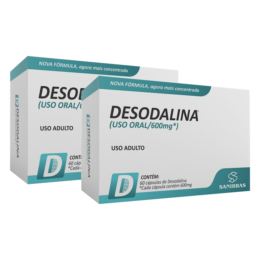 2x Desodalina 600mg 60 Cápsulas Original - Power Supplements | Shopee ...