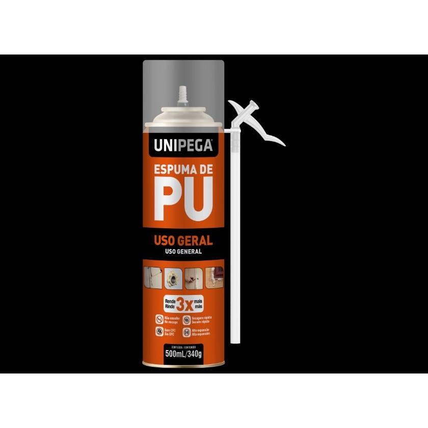 Espuma Expansiva de Pu Uso Geral 500ml/340g | Shopee Brasil