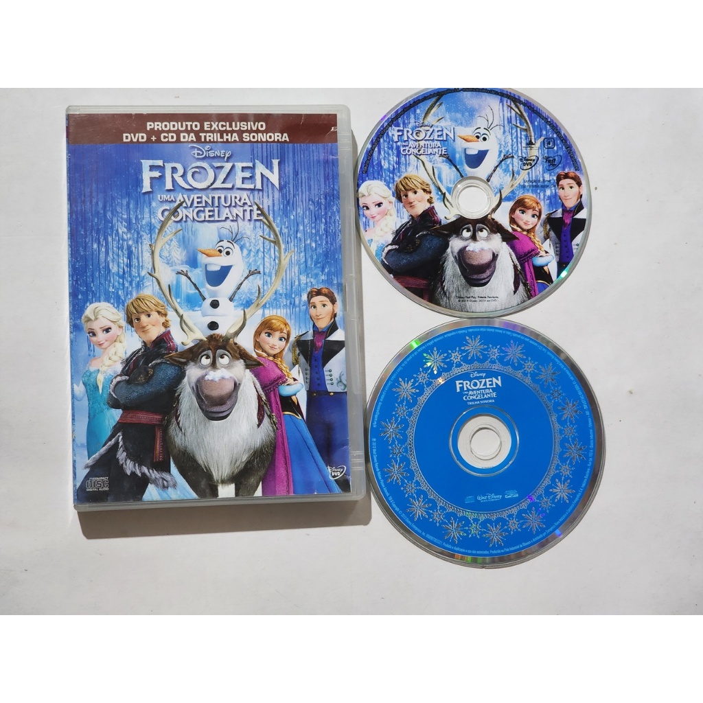 dvd + cd frozen uma aventura congelante original | Shopee Brasil