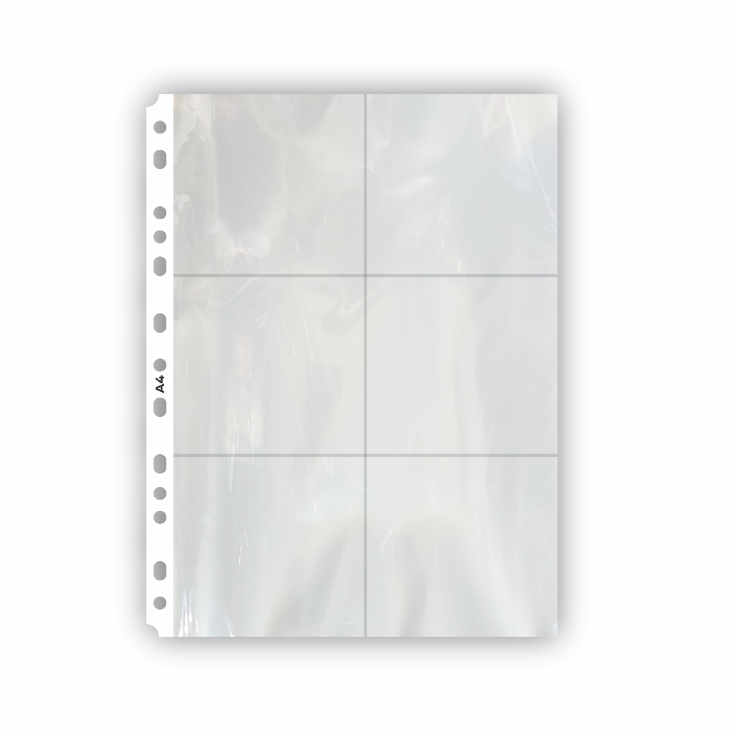 Frente e Verso Kit 10 Folhas Binder Saco Plástico A4 Fichario Photocard ...