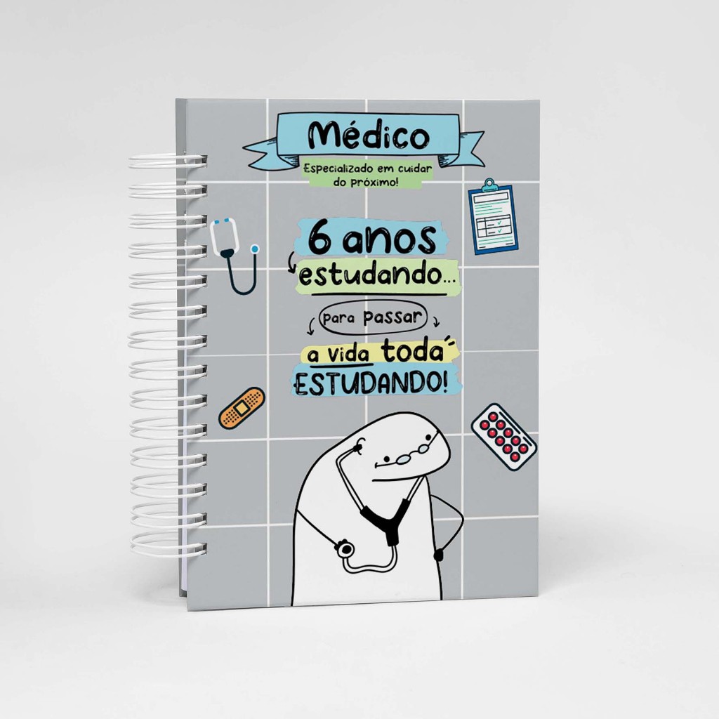 Planner Médico 2024 Flork Profissões - Datado | Shopee Brasil