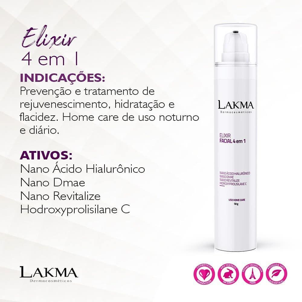 Elixir Facial 4 em 1 Antienvelhecimento Lakma 50gr (VENCIMENTO ...