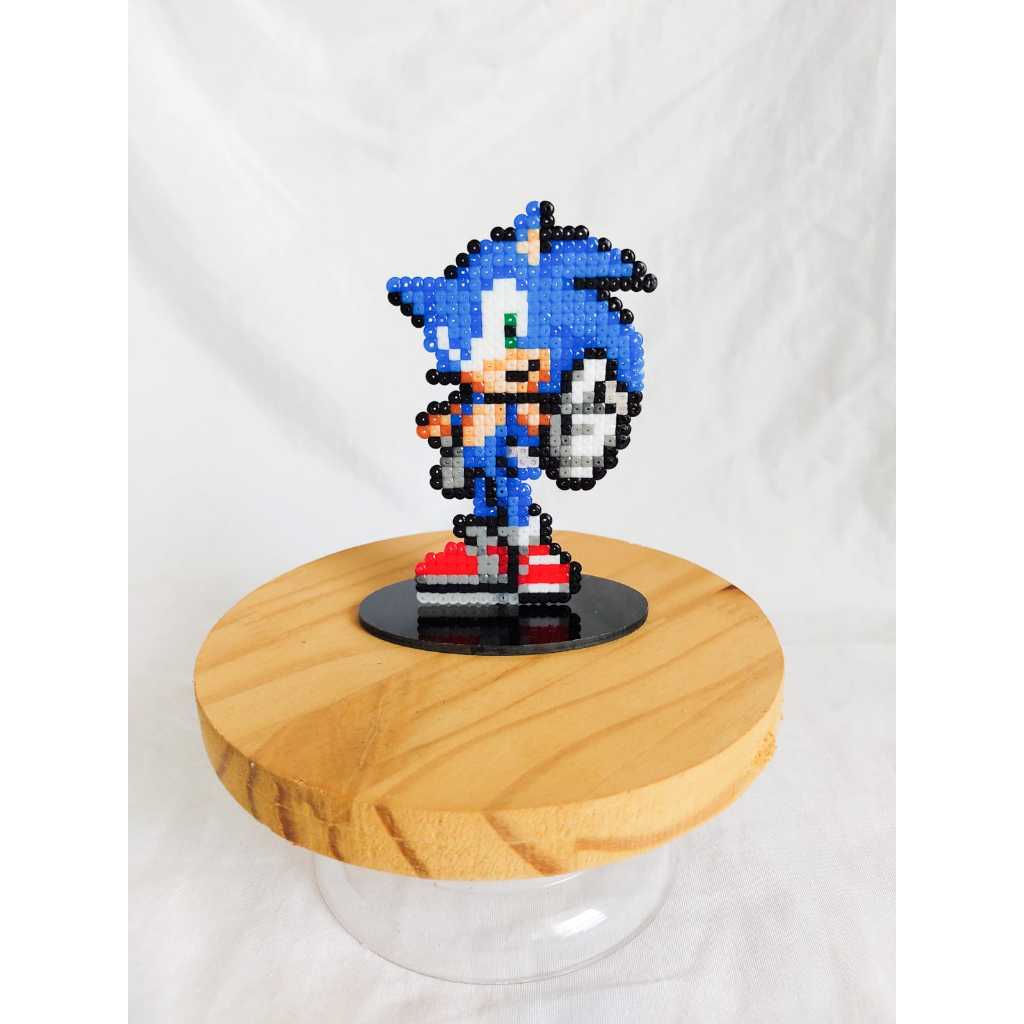 totem decorativo pixel art com base sonic nintendo | Shopee Brasil