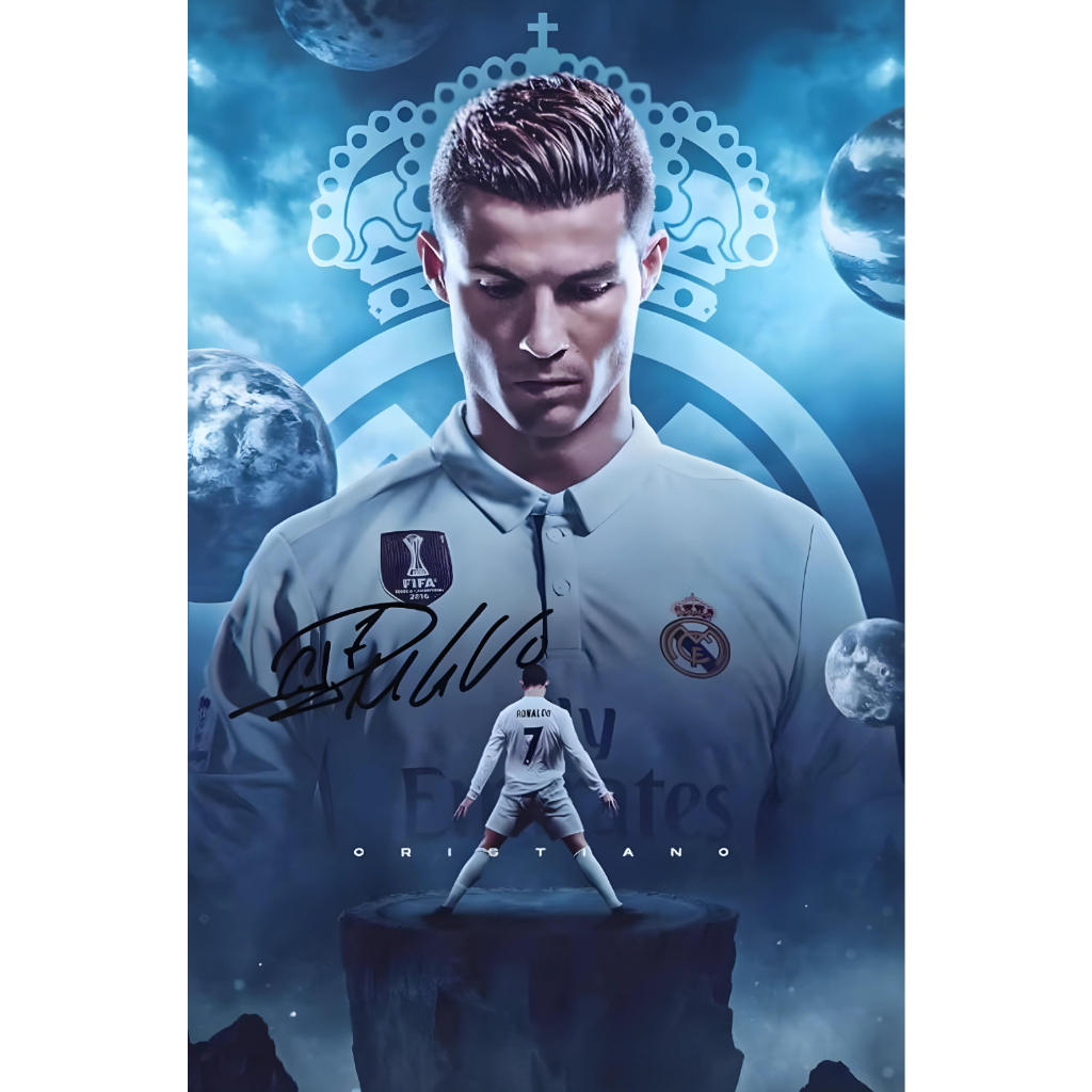 CRISTIANO RONALDO CR7 - Quadro decorativo em Mdf - 60x40 cm - Futebol ...