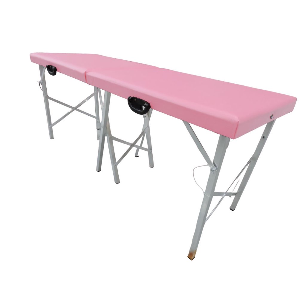 Maca dobrável portátil ROSA BEBÊ Premium - Estética/Hospitalar/Cílios ...