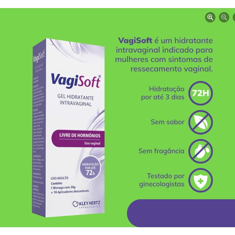 Vagisoft Gel Hidratante Intravaginal 30 gramas 10 Aplicadores | Shopee ...