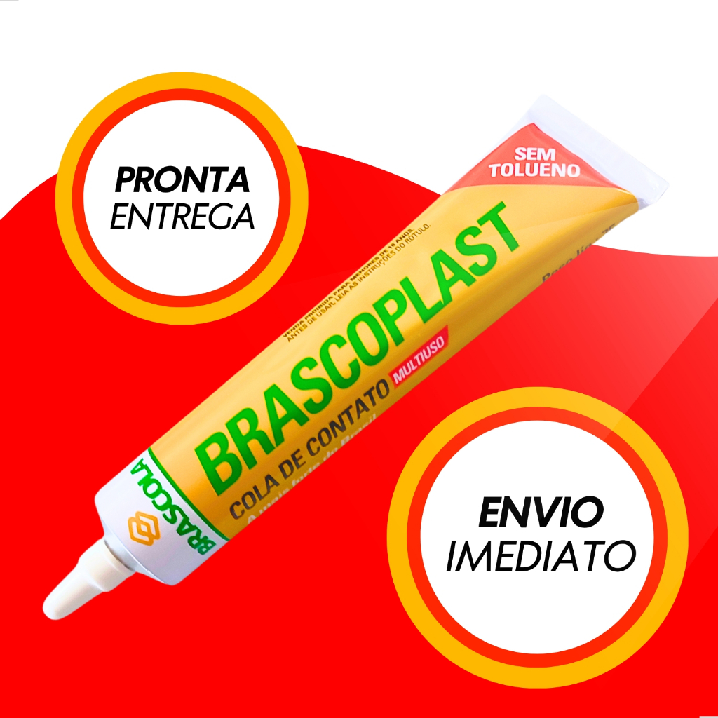 Cola de Contato Sapateiro BRASCOPLAST | Cola Forte | Artesanato ...