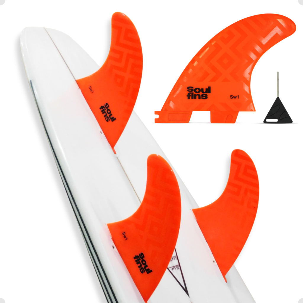 Quilha Prancha de Surf Soul Fins SW1 M3 Médias Padrão fcs2 Triquilha ...
