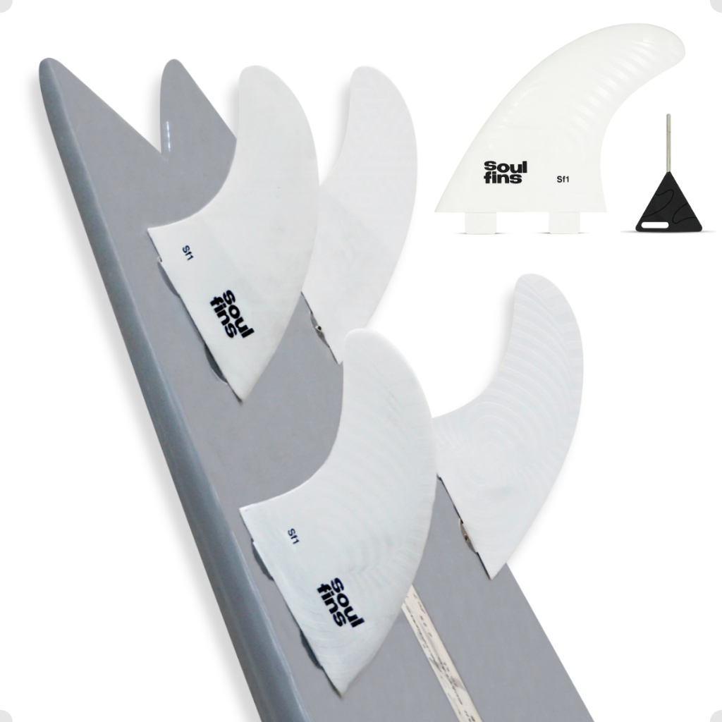 Quadriquilha Surf Fcs1 Fusion Jogo de 4 Quilhas Sistema Fcs1 Laterais ...