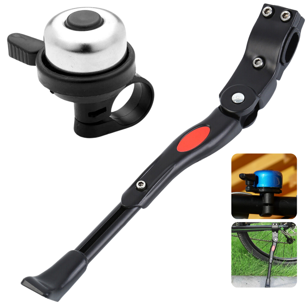 Descanso Lateral Pezinho Bike Regulagem Aro 20 À 29 Alumínio + Buzina ...