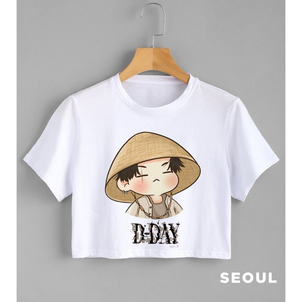 Cropped Agust D Yoongi Suga Bts D Day Kpop estilo Chibi Anime | Shopee ...