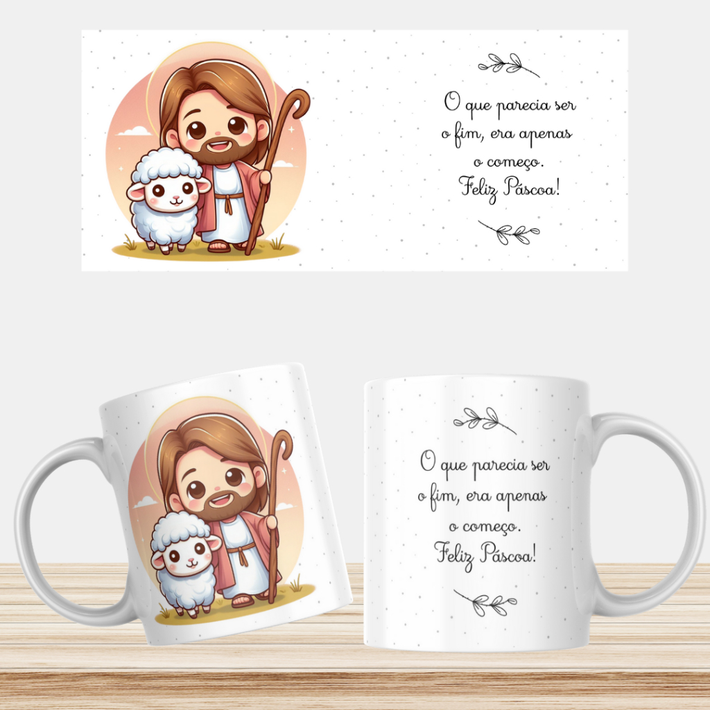 Caneca - Pesonalizada - Coleção Páscoa - O que parecia ser o fim, era ...