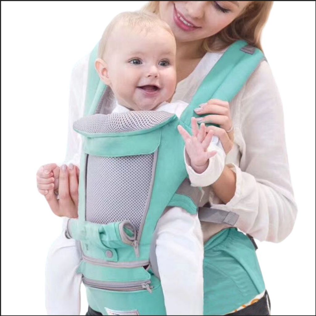 Canguru Bebê Ergonômico até 36kg 12 posições Completo AIEBAO Resistente ...