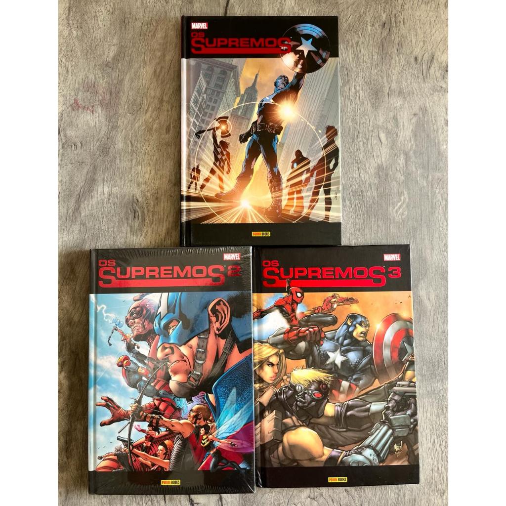 Os Supremos Vol. 1, 2 e 3 HQ (Coleção Completa) - Mark Millar | Shopee ...