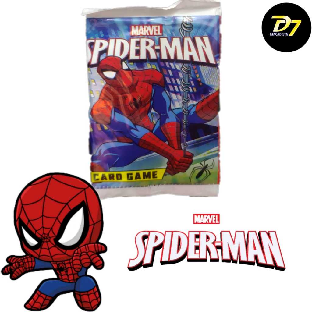 200 Cards figurinhas do SPIDE-MAN / HOMEM ARANHA para bater > kit de 50 / 100 / 150 / 200 ...