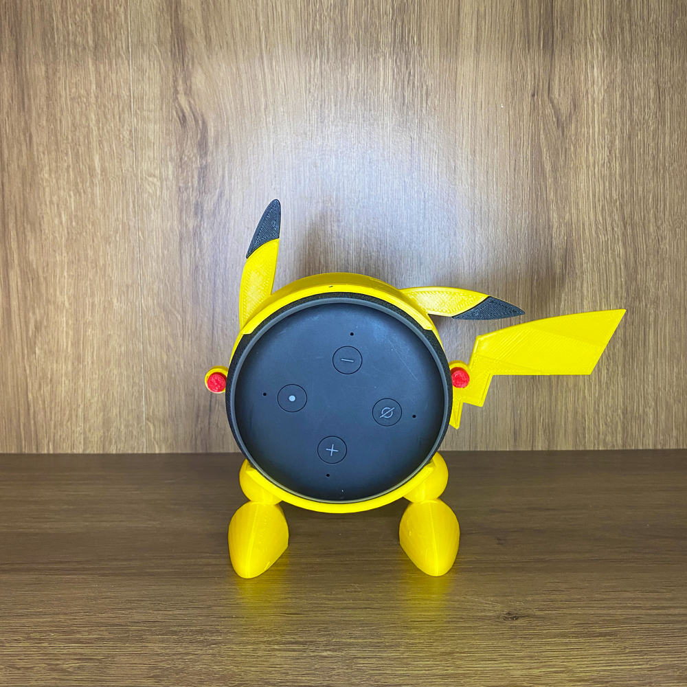 Suporte Alexa Echo Dot 3 Pikachu Tema Geek | Shopee Brasil