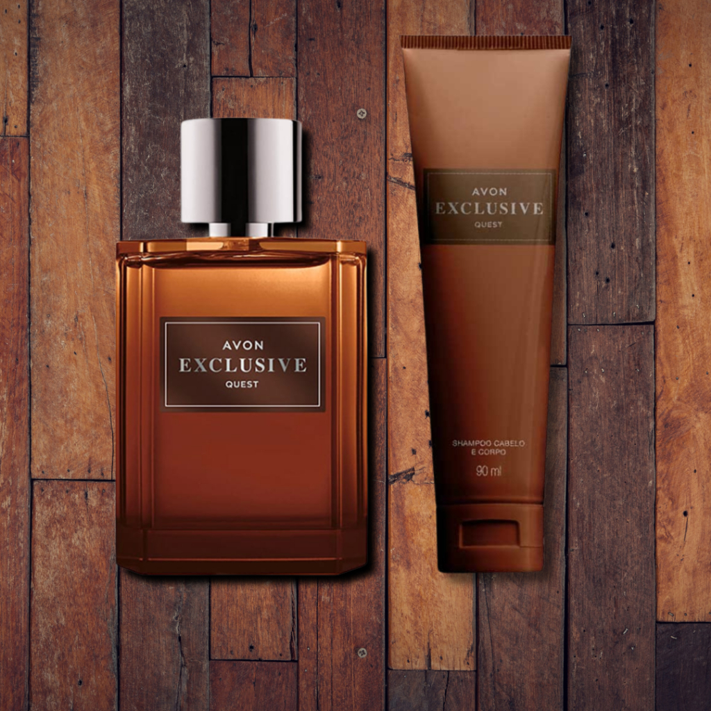 Kit Presente Shampoo + Perfume Avon Exclusive Quest - Produtos Novos ...
