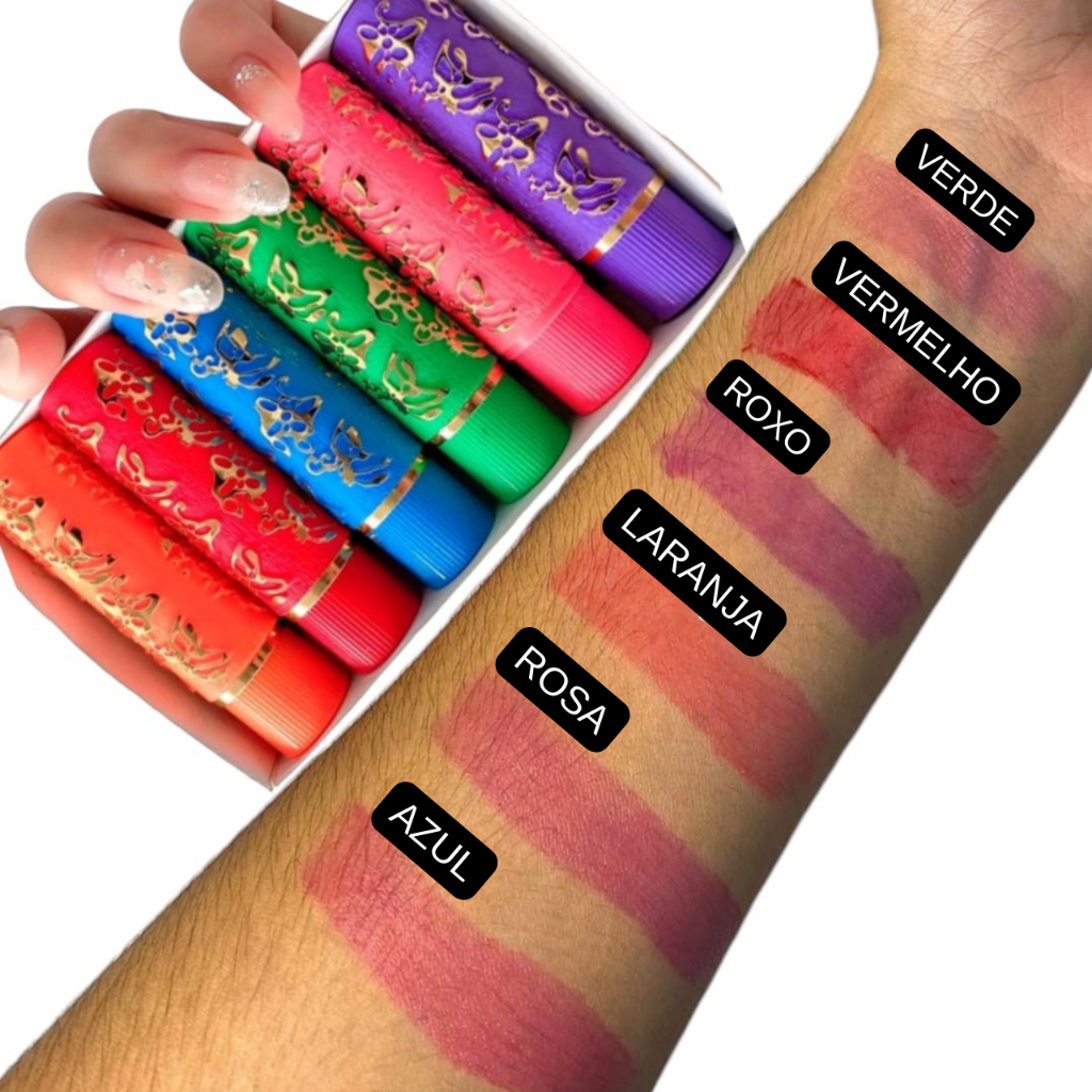 Batom Mágico 24 Horas Longa Duração Lua e Neve | Shopee Brasil